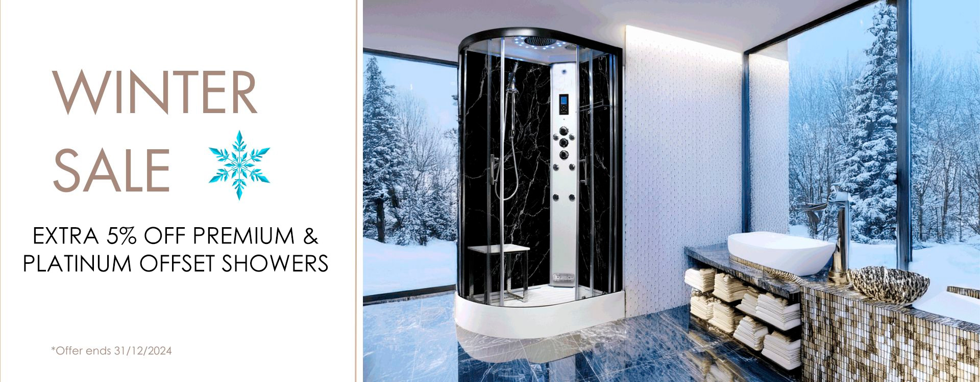 Off Set Showers - Shower Enclosures